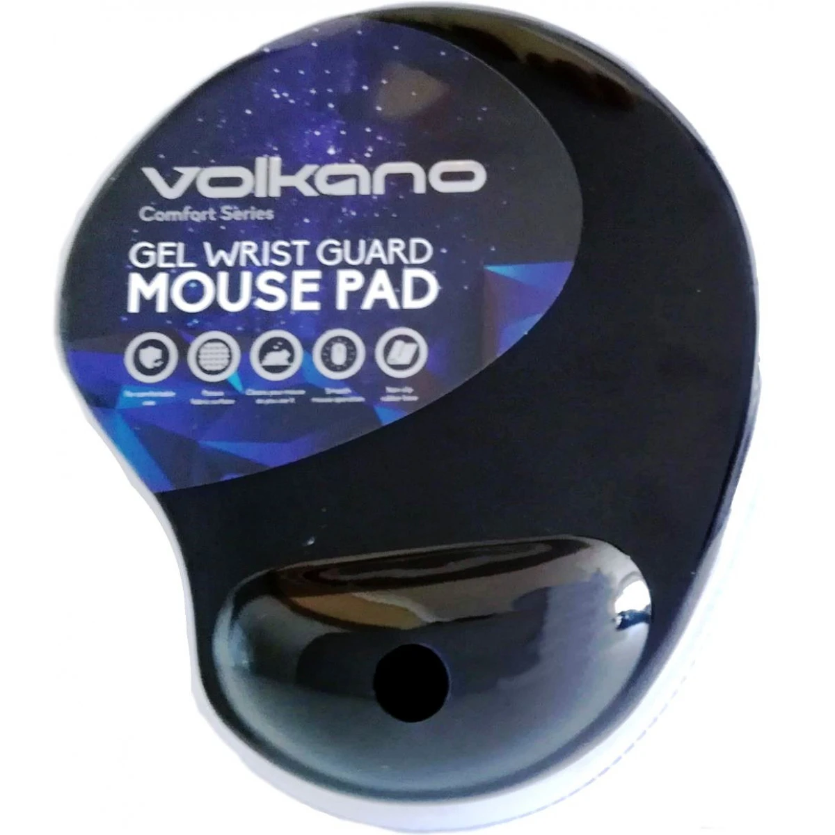 VOLKANO COMFORT SERIES GEL WRISTGUARD MOUSEPAD - BLACK | Midas Computer ...